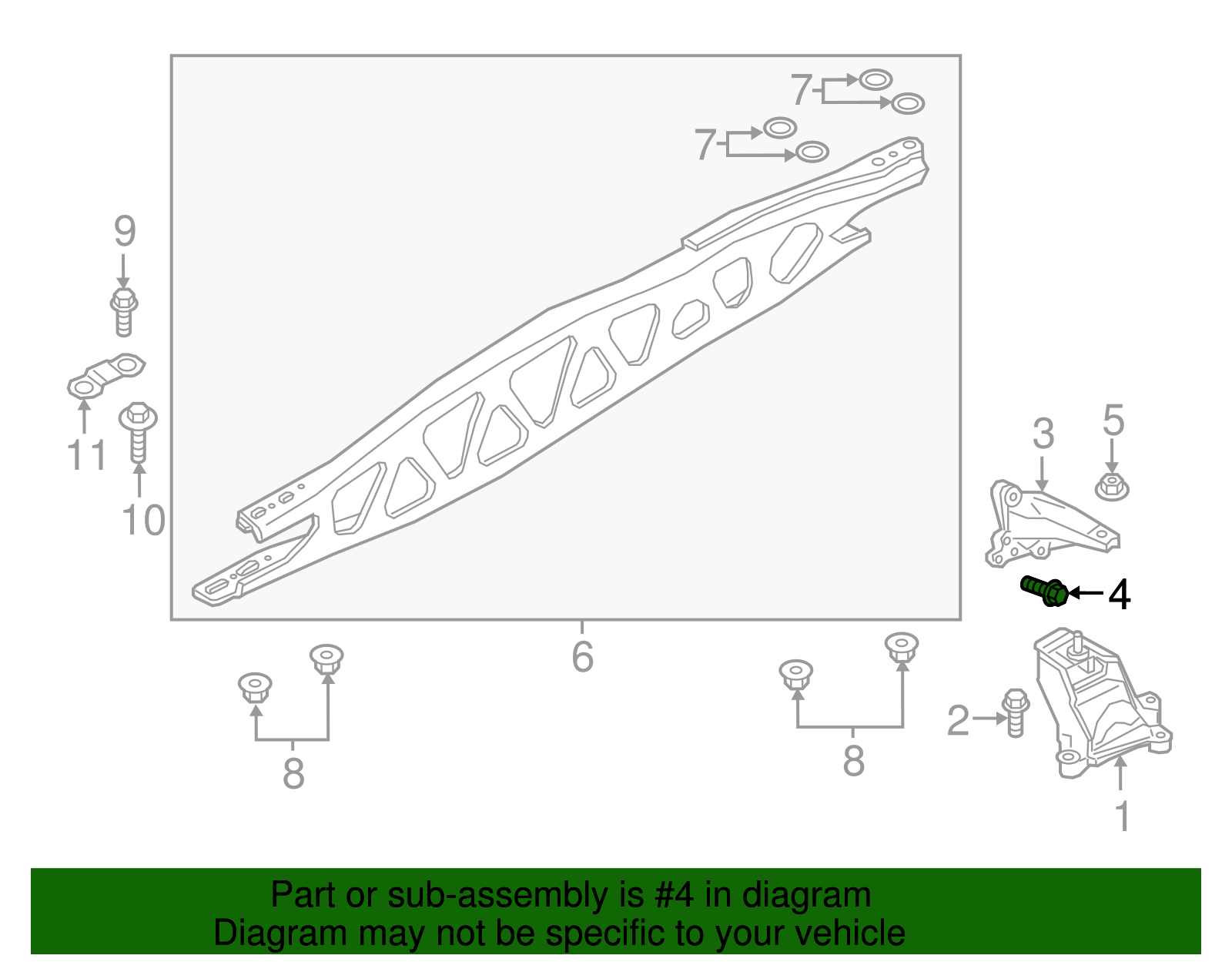 9YA0-2A-035 - Mount Bracket Bolt - 2016-2020 Mazda MX-5 Miata | Mazda ...