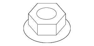 33326760376 - 1997-2019 BMW Upper Control Arm Nut (33-32-6-760-376 ...