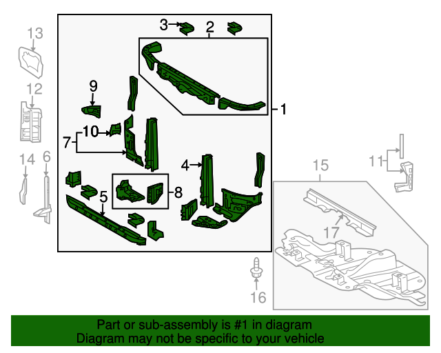 53201-0C071 - Radiator Support - 2007-2022 Toyota | OEM Genuine Toyota ...