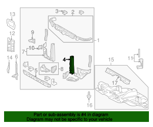 2007-2022 Toyota Reinforcement 53281-0C020 | OEM Parts Online