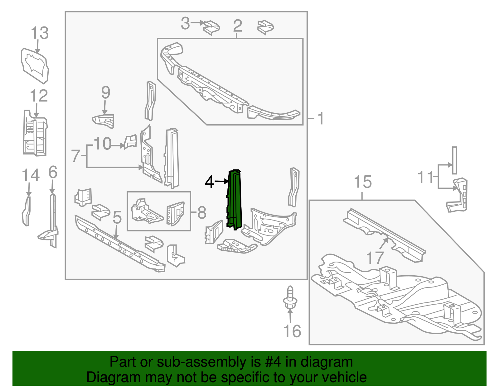 53281-0C020 - 2007-2022 Toyota - Reinforcement | Toyota Parts Delivered