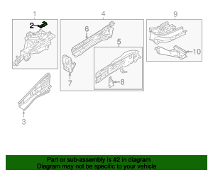 2017-2024 Mazda CX-5 Fender Apron Bracket - Driver's Side (LH) KB7W-54 ...