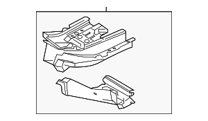 2017-2019 Mazda CX-5 Frame Side Member Reinforcement KB7W-53-390 ...