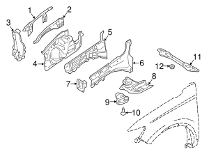 2015-2021 Ford Cross-Member F2GZ-5810684-B | TascaParts.com