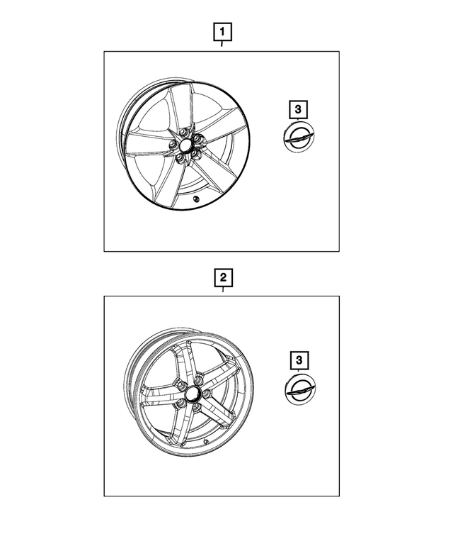 2014 Dodge Charger Cast Aluminum Wheel Kit 82212358 | My Mopar Parts