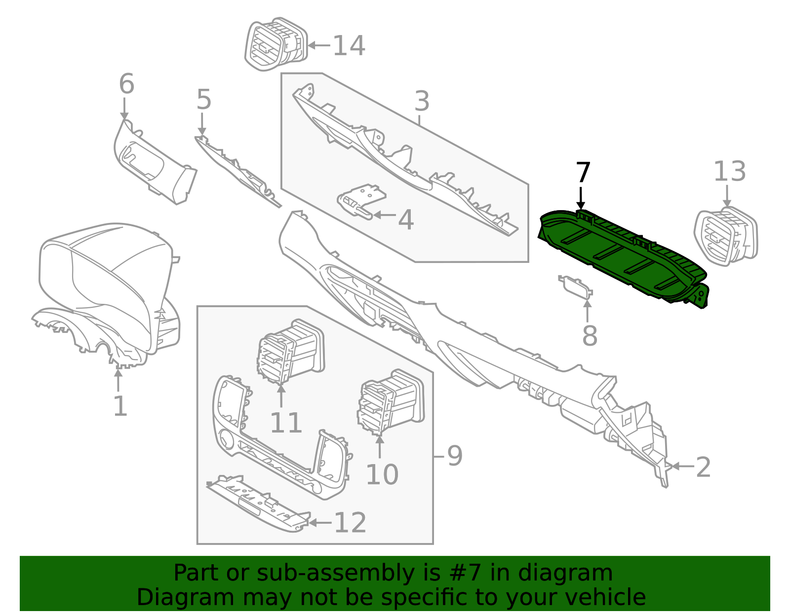 84779-K2000-MMH - High-Quality Instrument Panel Storage Compartment for ...