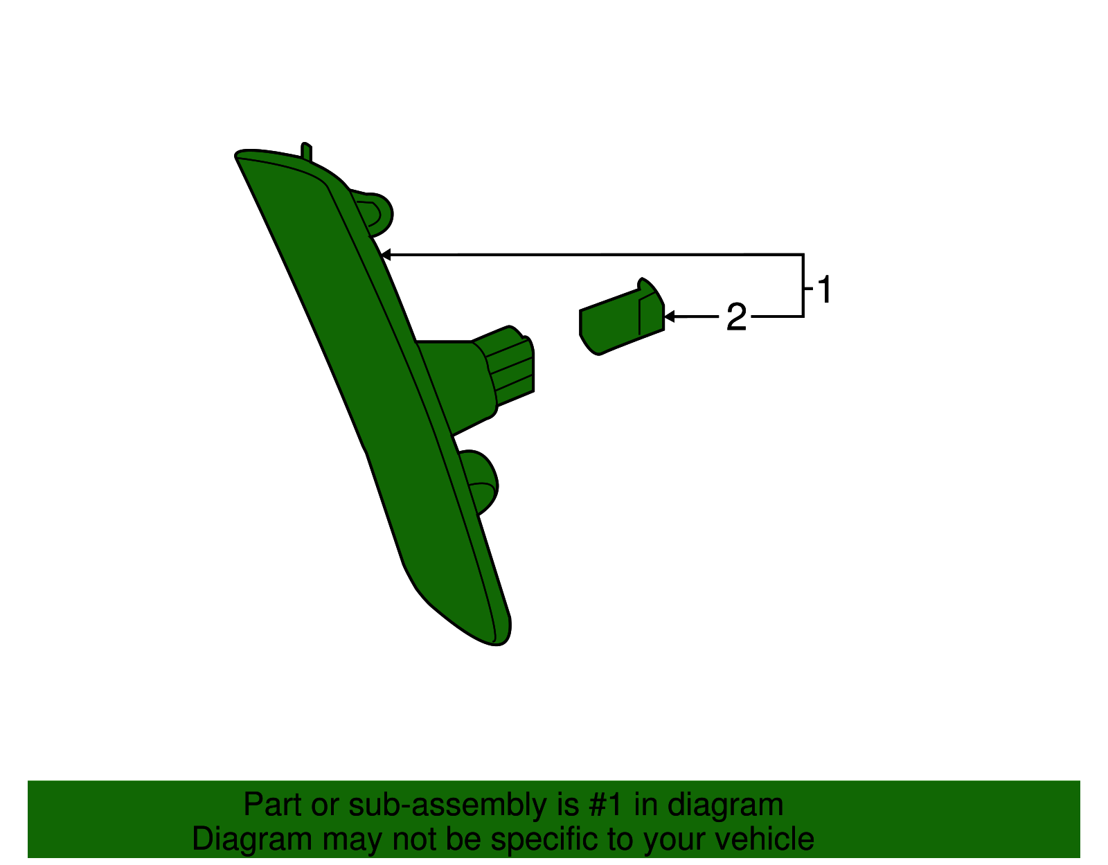 2016-2024 Chevrolet Camaro Red Rear Driver Side Fascia Auxiliary Signal ...