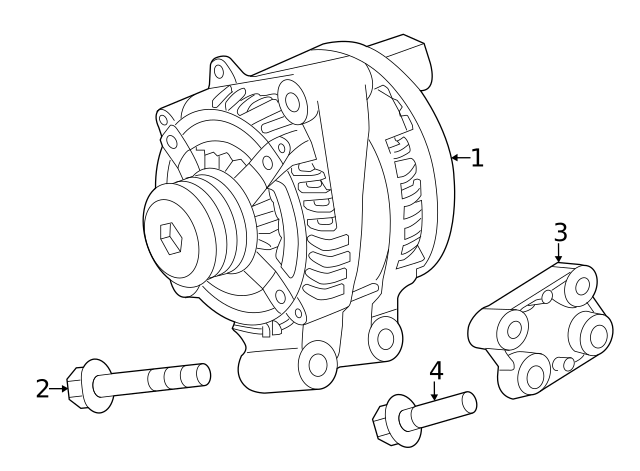 Genuine OEM Alternator Part# LR107962 Fits 2017-2022 Land Rover: Up To ...