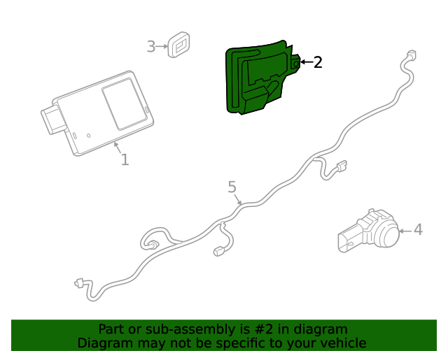 2015-2022 Jeep Renegade Blind Spot Detection System Warning Sensor ...