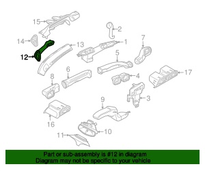 2005-2013 Porsche 911 Upper Duct 997-552-315-02 | OEM Parts Online