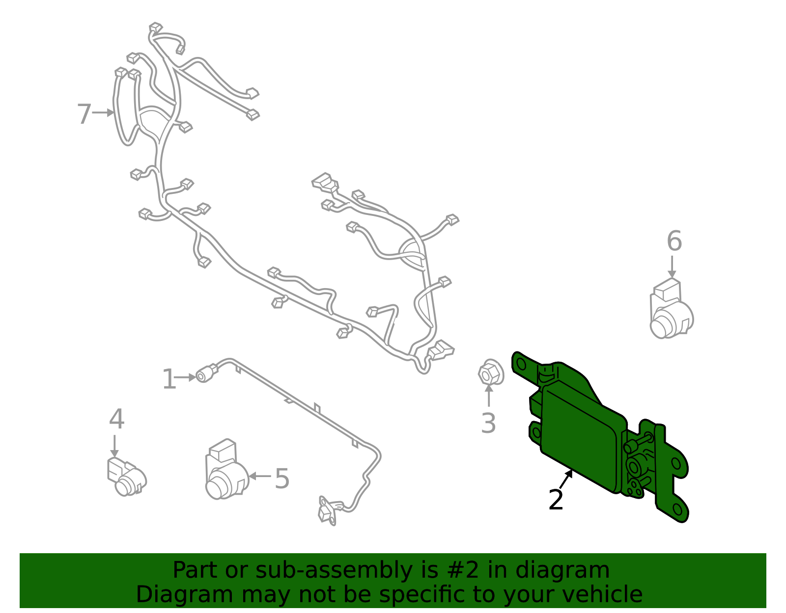 Genuine Cruise Control Distance Sensor for 2021-2023 Hyundai Santa Fe ...