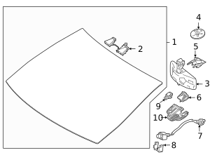 Genuine OEM Windshield | 213-670-32-03 | Fits Select 2021-2023 Mercedes ...