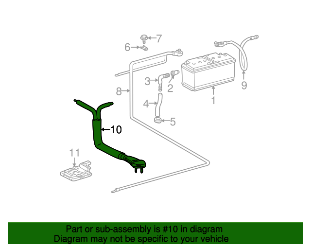 220-540-81-10 - Cable 2003-2006 Mercedes-Benz | Mercedes-Benz USA Parts