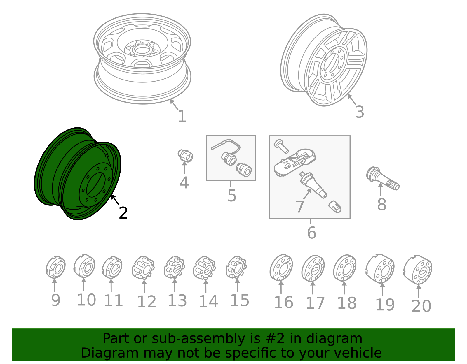 2017-2020 Ford Wheel, Alloy HC3Z-1007-C | Miracle Ford Parts