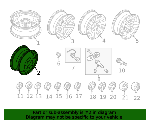 2017-2020 Ford Wheel, Steel HC3Z-1015-A | TascaParts.com