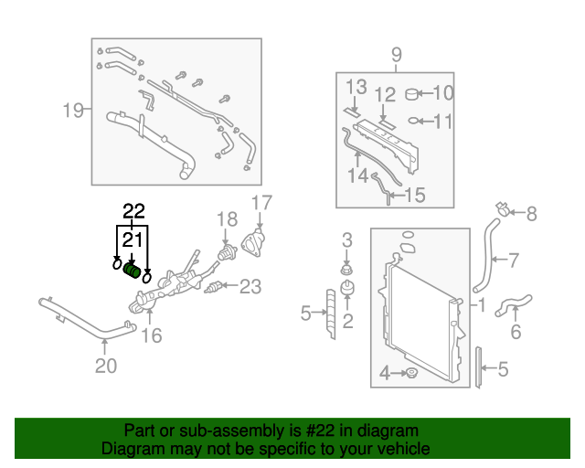 2002-2019 Kia Water Pipe O-Ring 25462-35504 | Genuine Kia Parts