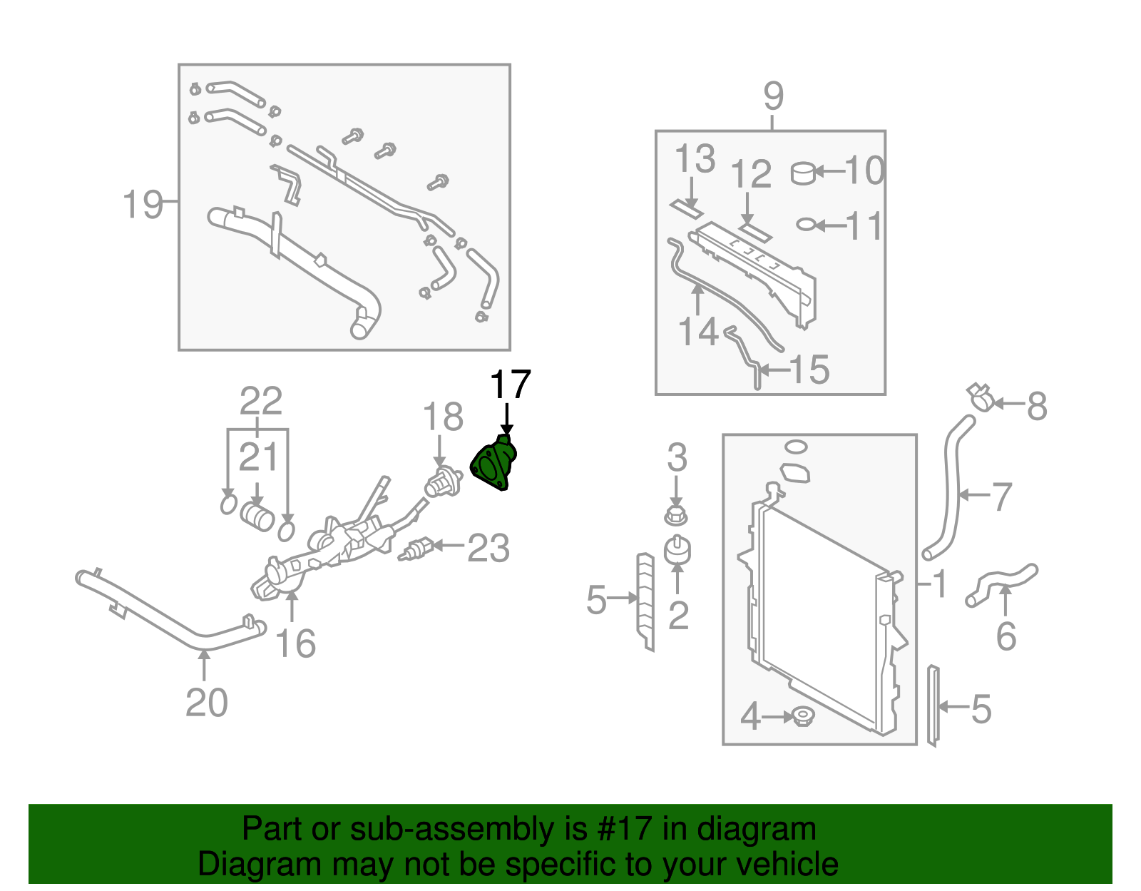 25631-3C500 - Water Inlet 2007-2009 Kia | Kia.Parts Store