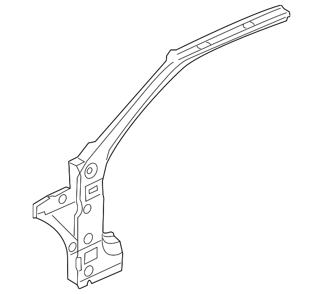 8R0-809-202-A - Upper Pillar Reinforced 2009-2015 Audi | Audi OEM Parts