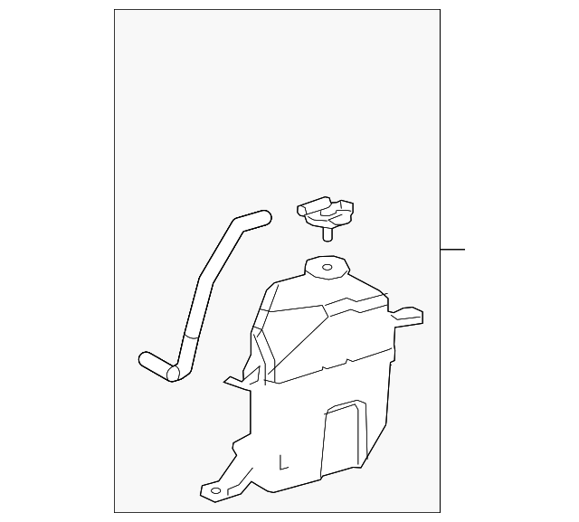 16470-F0011 - Expansion Tank - 2018-2024 Toyota | OEM Genuine Toyota Parts