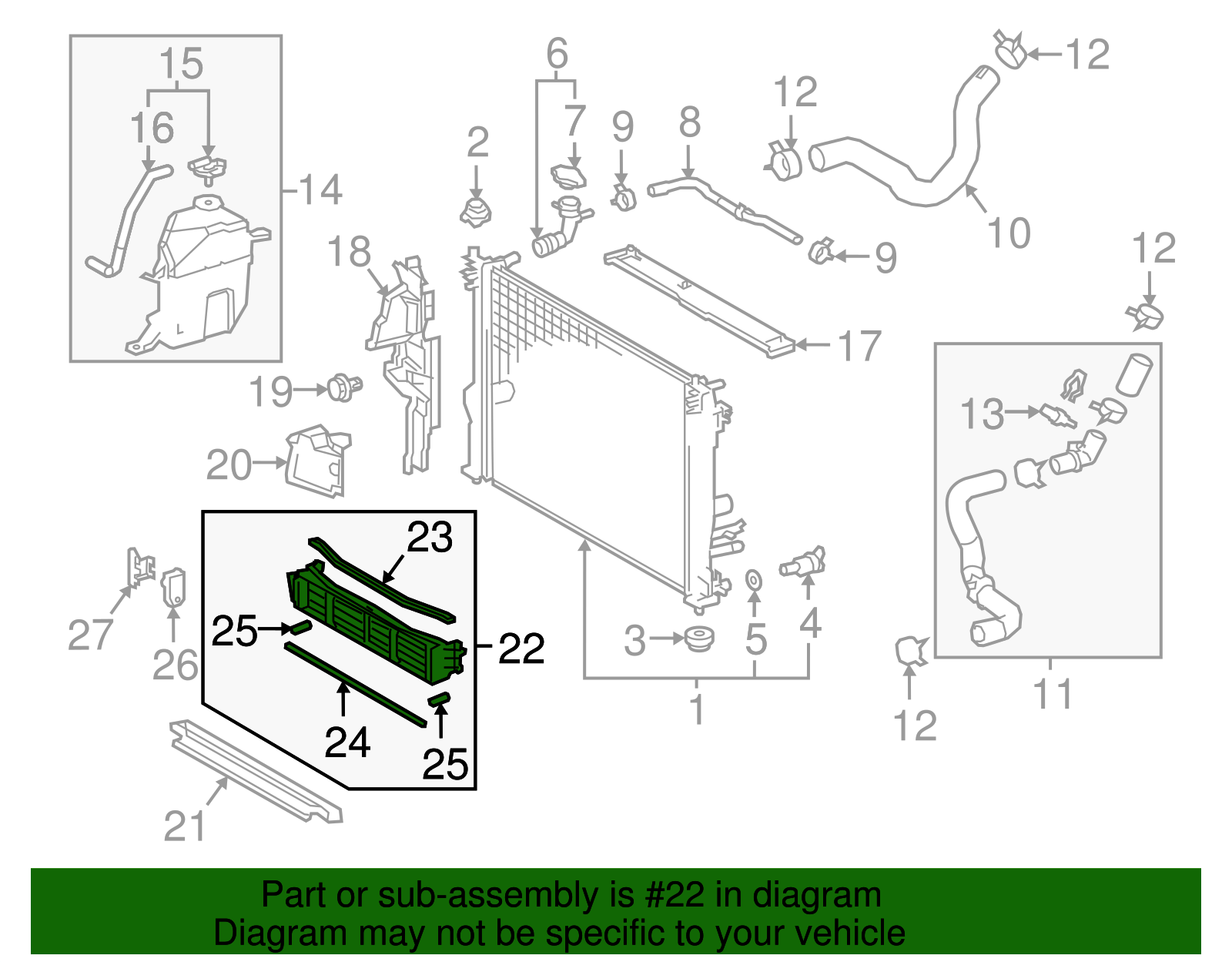 53019-06010 - 2021-2024 Toyota - Radiator Shutter Assembly | Toyota ...