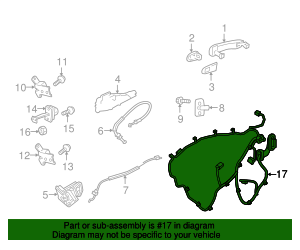 2019-2023 Chevrolet Malibu Driver Side Door Wiring Harness 84540509 ...
