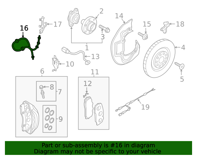 Audi OEM Brake Hose Part# 4K0-611-707-L | OEM Vehicle Parts