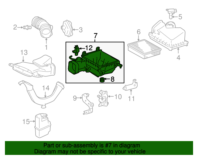 2012-2018 Toyota Air Cleaner Body 17701-0P070 | OEM Parts Online