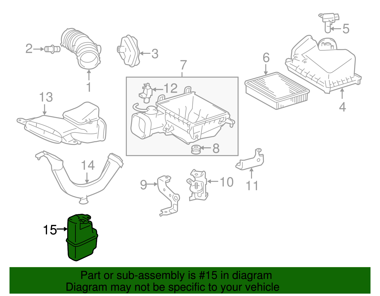 17805-0P030 - Lower Resonator 2012-2018 Toyota | Longo Toyota Parts