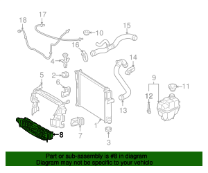 2005-2006 Mercedes-Benz E 320 Radiator Support Baffle 211-505-06-30 ...