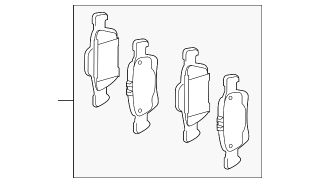 000-420-87-03 - Rear Disk Brake Pads 2016-2023 Mercedes-Benz | Mercedes ...