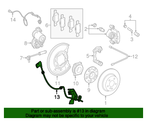 2016-2022 Mercedes-Benz ABS Wheel Speed Sensor 253-905-25-00 ...