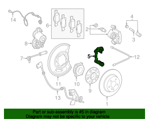 253-423-01-06 - Disc Brake Caliper Bracket 2016-2023 Mercedes-Benz ...