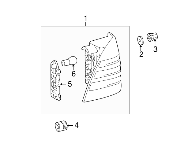 163-820-24-64 - Tail Light Assembly 2002-2005 Mercedes-Benz ...