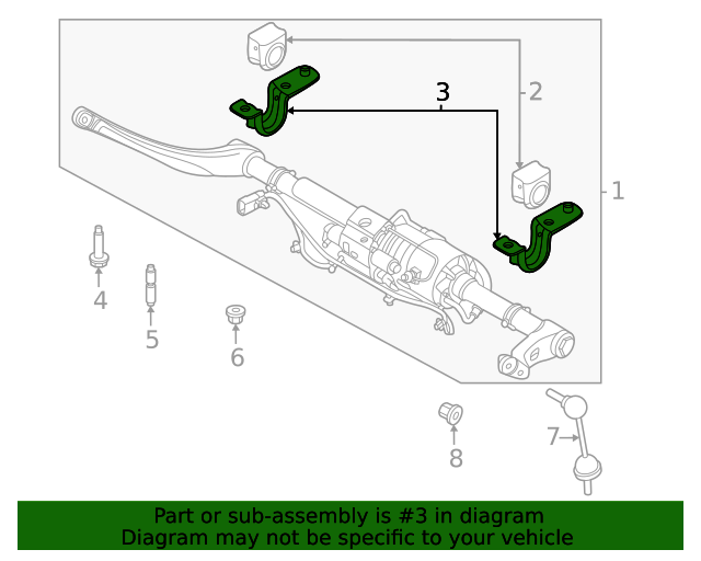 2021-2024 Ford Bronco Bracket MB3Z-5486-B | Ford Parts Guru
