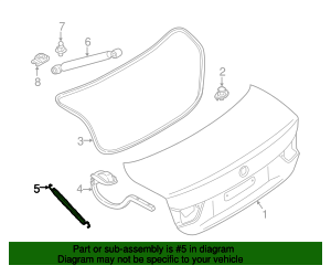2014-2020 BMW Hinge Spring 51247295203 | OEM Parts Online