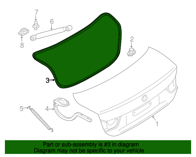 Genuine BMW 51-76-7-374-113 | Weather-Strip On Body | FREE Shipping on ...