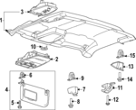 Shop Genuine Ford Sun Visors Online | Ford Parts Center