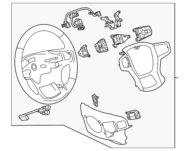 84838105 - Very Dark Atmosphere Steering Wheel Assembly 2021-2024 GMC ...