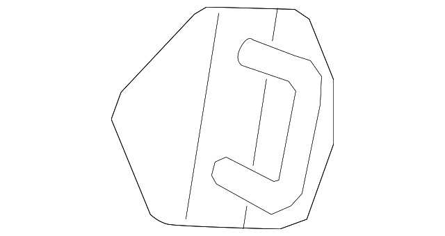 04589689AA - Hood Latch Striker Plate - 2011-2023 Mopar | Mopar Parts ...