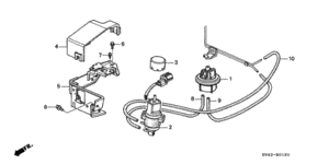 17290-PY3-901 - Valve Assembly, Vacuum Control - 1992-1997 Honda ...