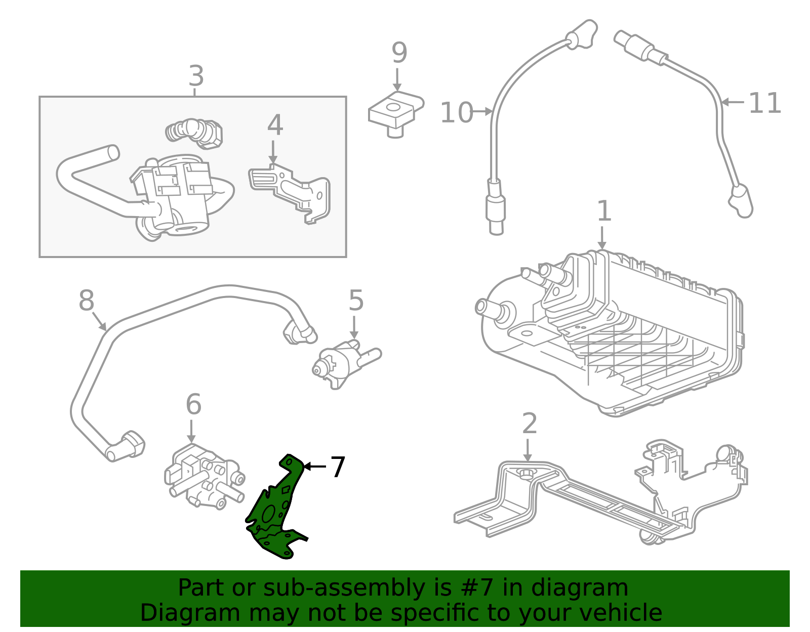 2019-2025 GM Vapor Canister Purge Pump Bracket 12669657 | Auto Parts ...