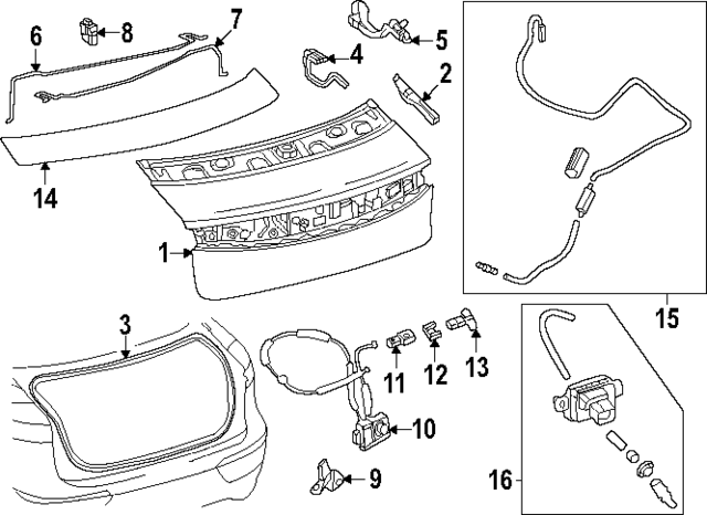 2023-2024 Toyota Crown Trunk Torque Rod Bracket 64127-30150 | Toyota ...