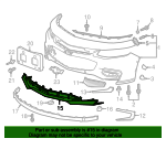 2016-2018 Chevrolet Malibu Front Lower Bumper Cover 23478398 GM ...