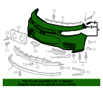 2016-2018 Chevrolet Malibu Front Upper Bumper Cover 84042377 GM ...