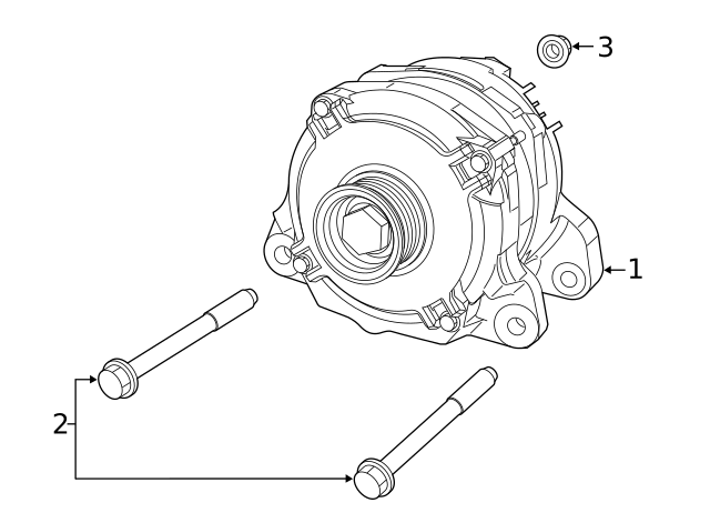 2018-2020 Mopar Alternator Bolt 6512511AA | TascaParts.com