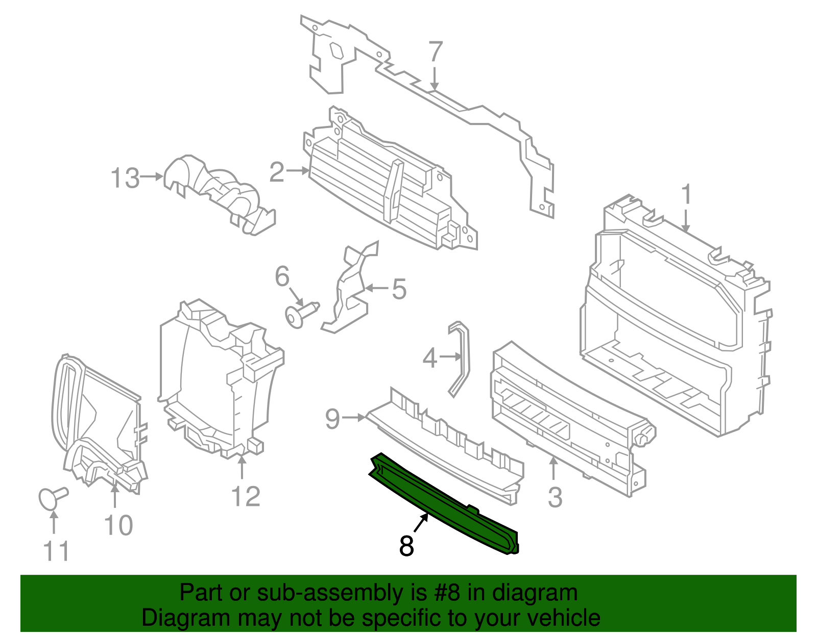 LR082887 - Lower Deflector 2017-2023 Land Rover Discovery | Land ...