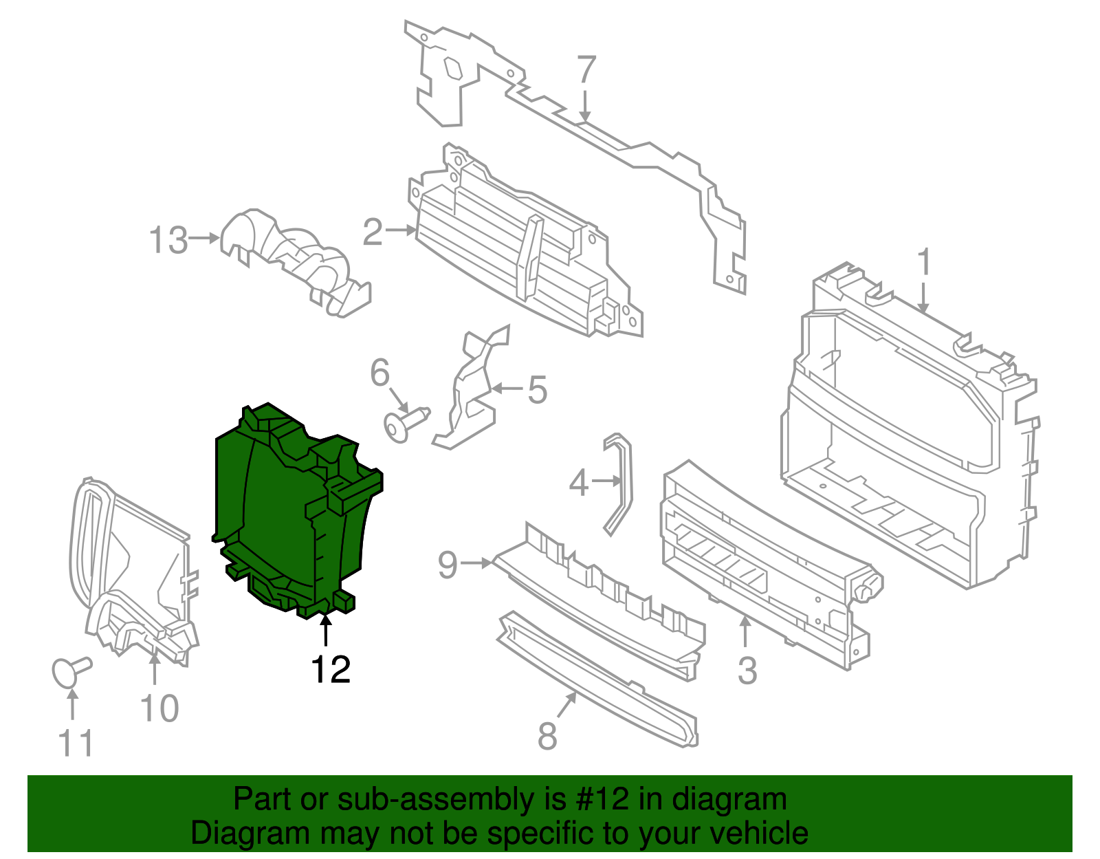 Genuine OEM Rear Deflector Part# LR124851 Fits 2013-2023 Land Rover: Up ...