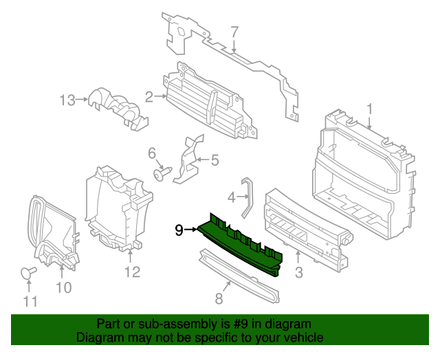 LR082886 - Air Deflector - 2017-2020 Land Rover Discovery | Land Rover ...