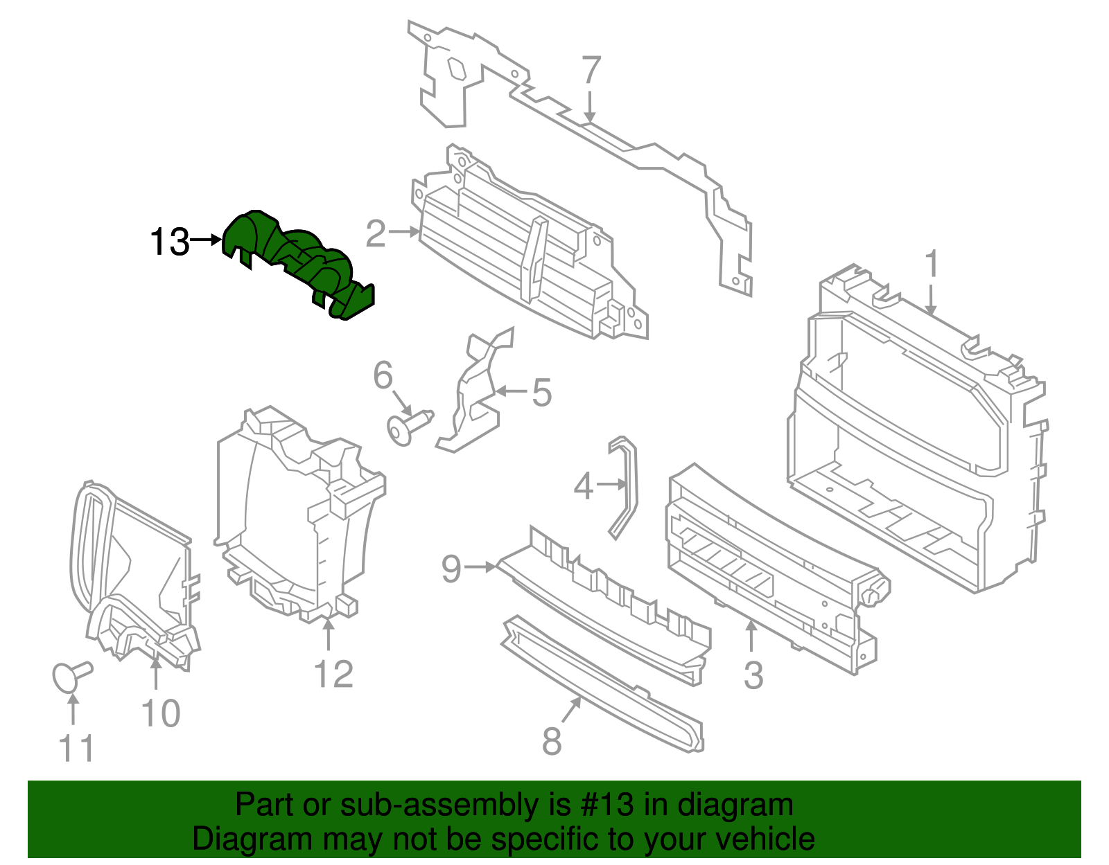 2013-2023 Land Rover Bracket LR117094 | OEM Parts Online