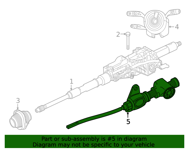 2054603803 - Steering Column Tilt Motor 2006-2024 Mercedes-Benz ...